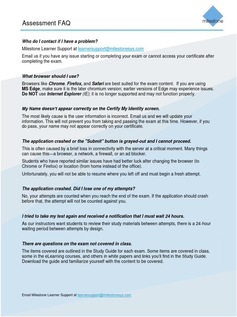 Assessment FAQ | PDF | Internet | Cyberspace