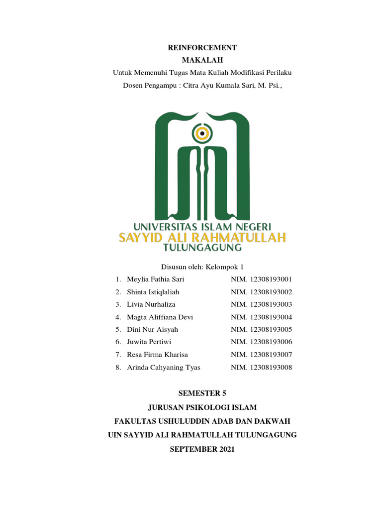 Makalah Reinforcement | PDF