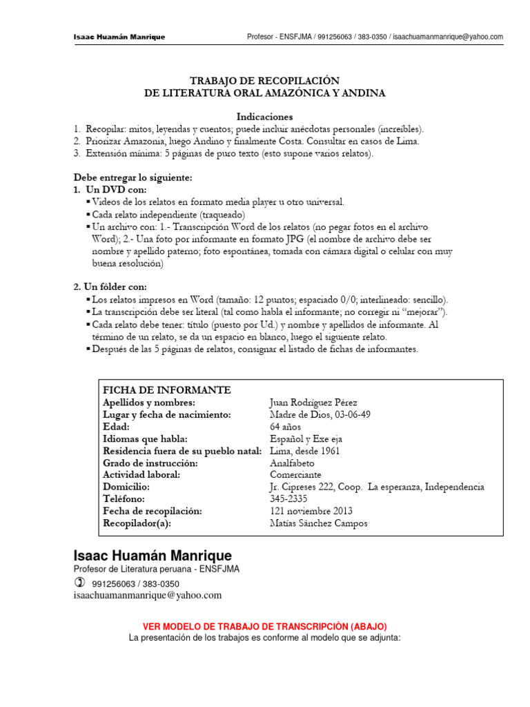 Isaac Huamán Manrique | PDF