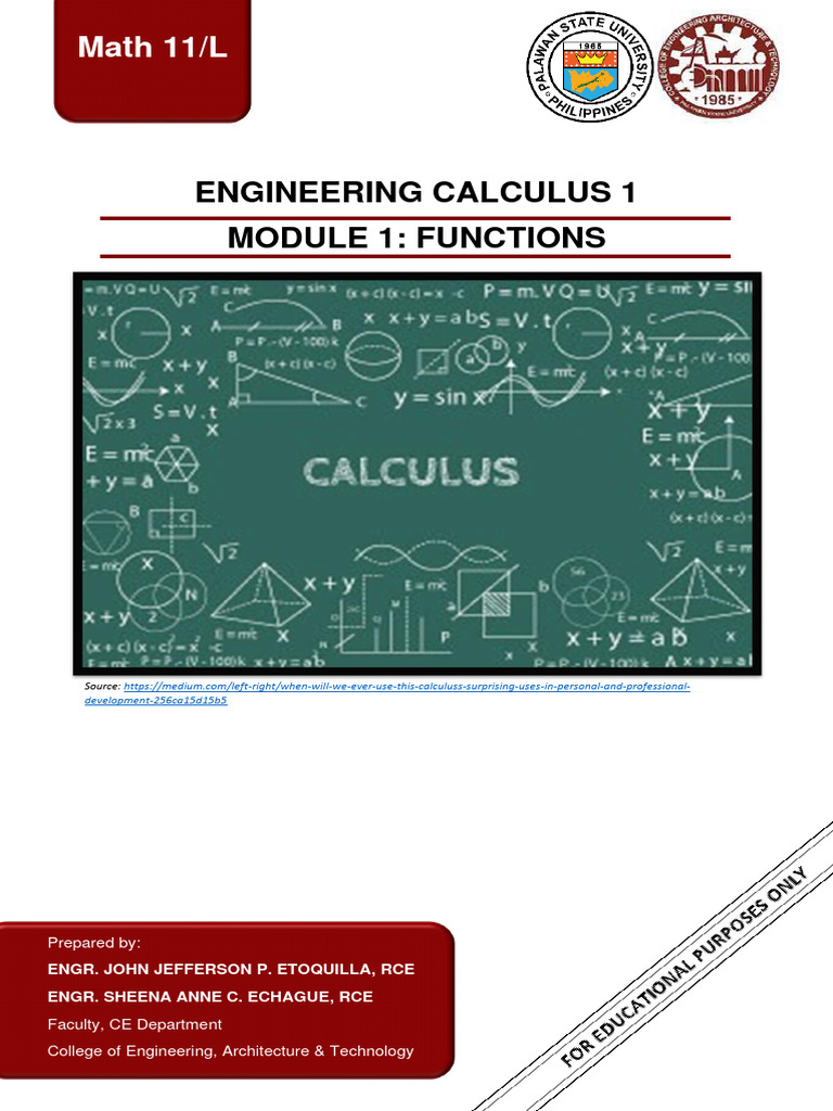 Module 1 | PDF | Function (Mathematics) | Variable (Mathematics)