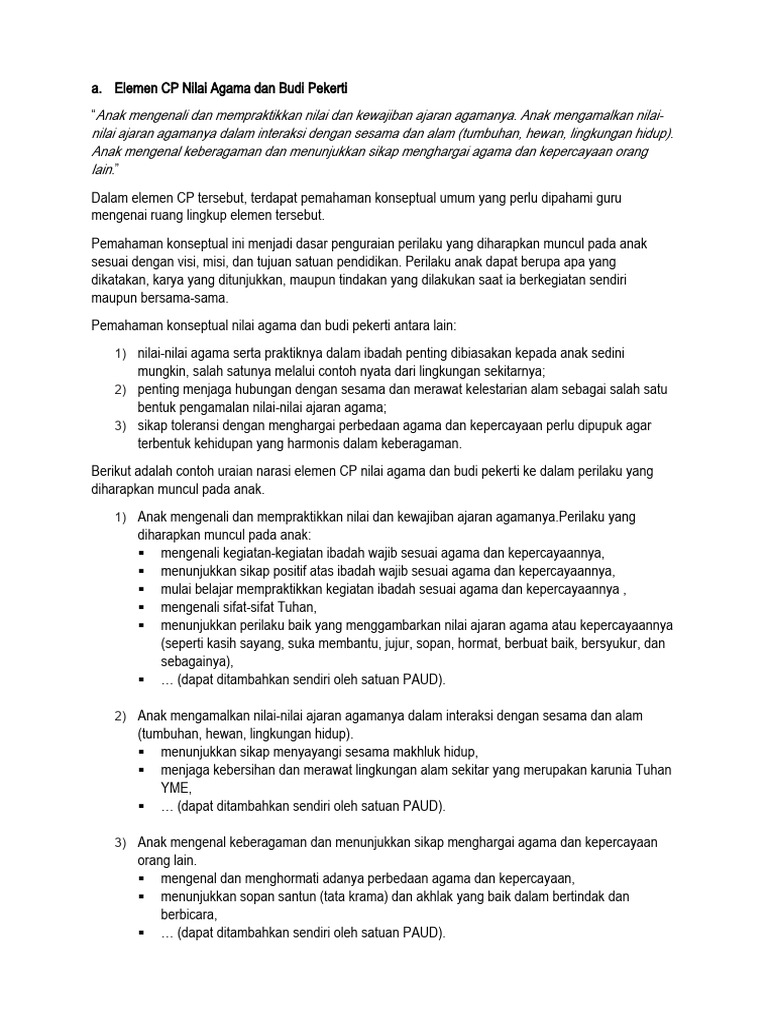 Contoh - Narasi - Rapor - PAUD - KUMER | PDF | Kesehatan Holistik ...