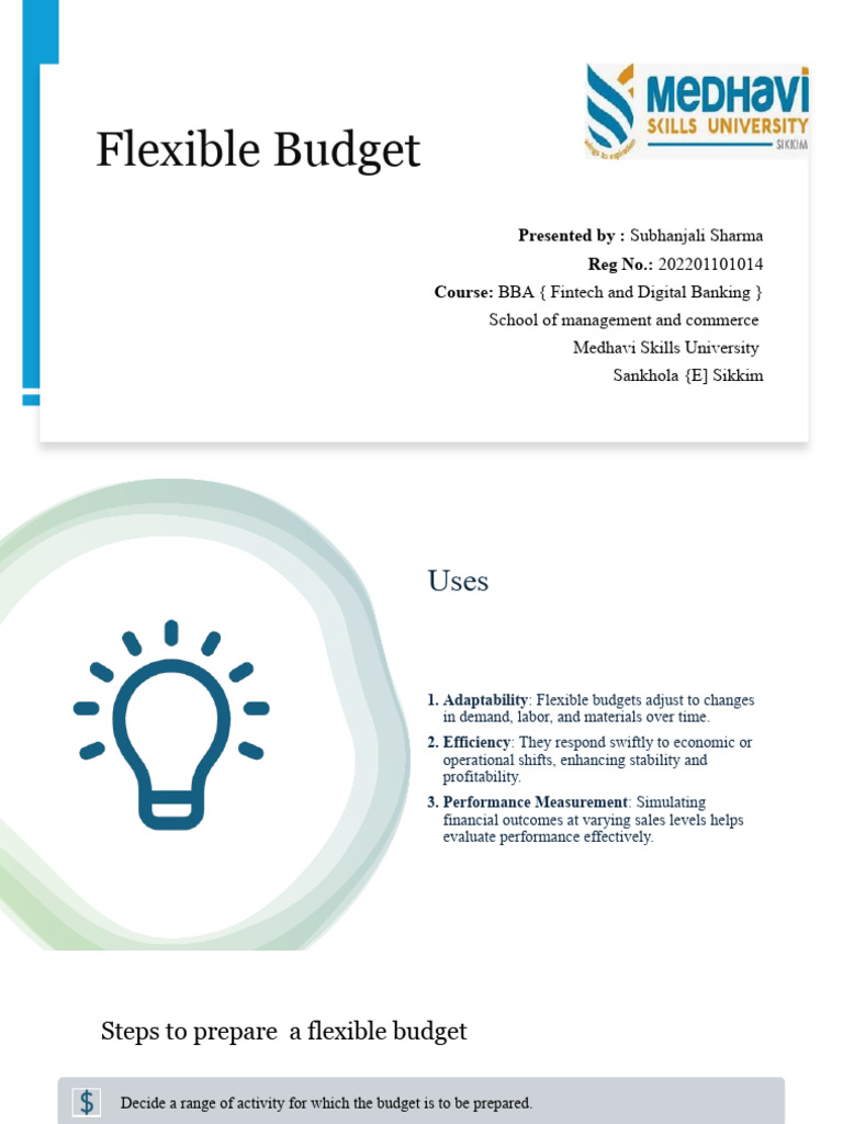 Understanding Flexible Budgets | PDF | Private Sector | Financial Economics