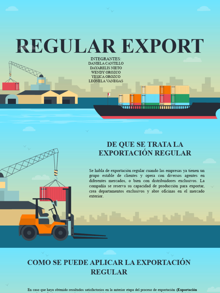 Regular Export | PDF | Exportaciones | Mercado (economía)