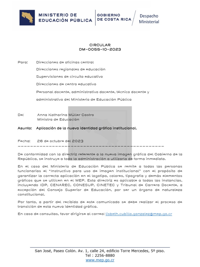 Nueva Identidad Gráfica del MEP 2023 | PDF