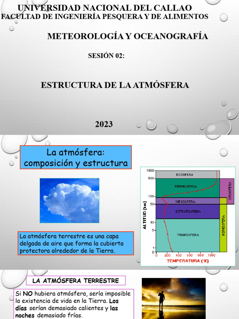 Estructura de La Atmósfera | PDF | Atmósfera | Atmósfera de tierra