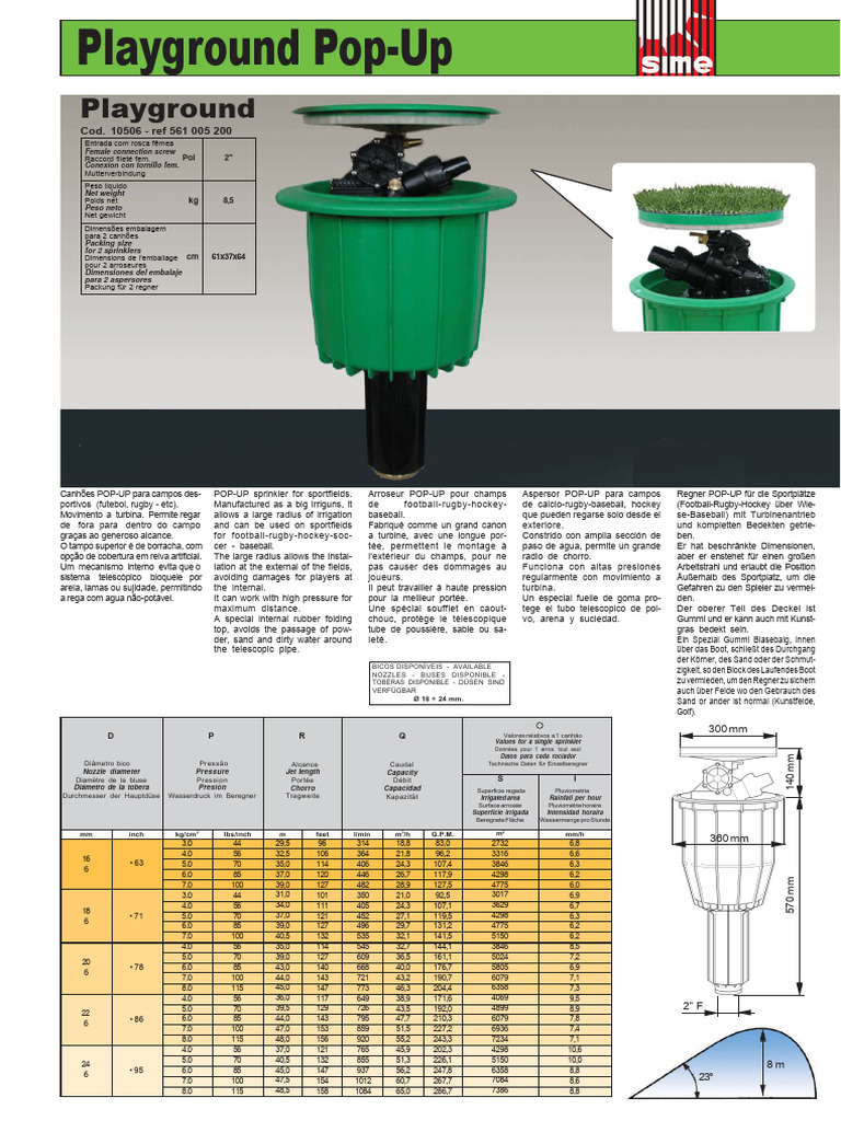 Aspersor SIME Playground | PDF
