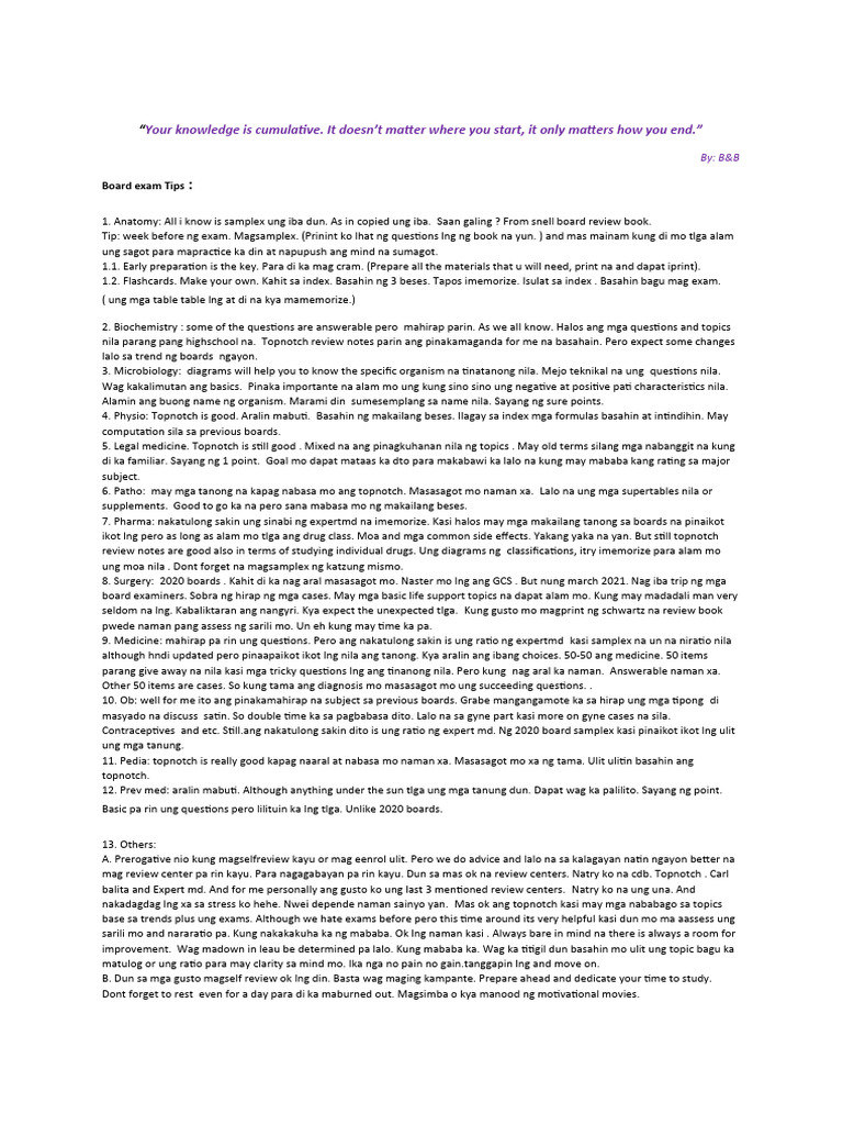 Be Tips | PDF