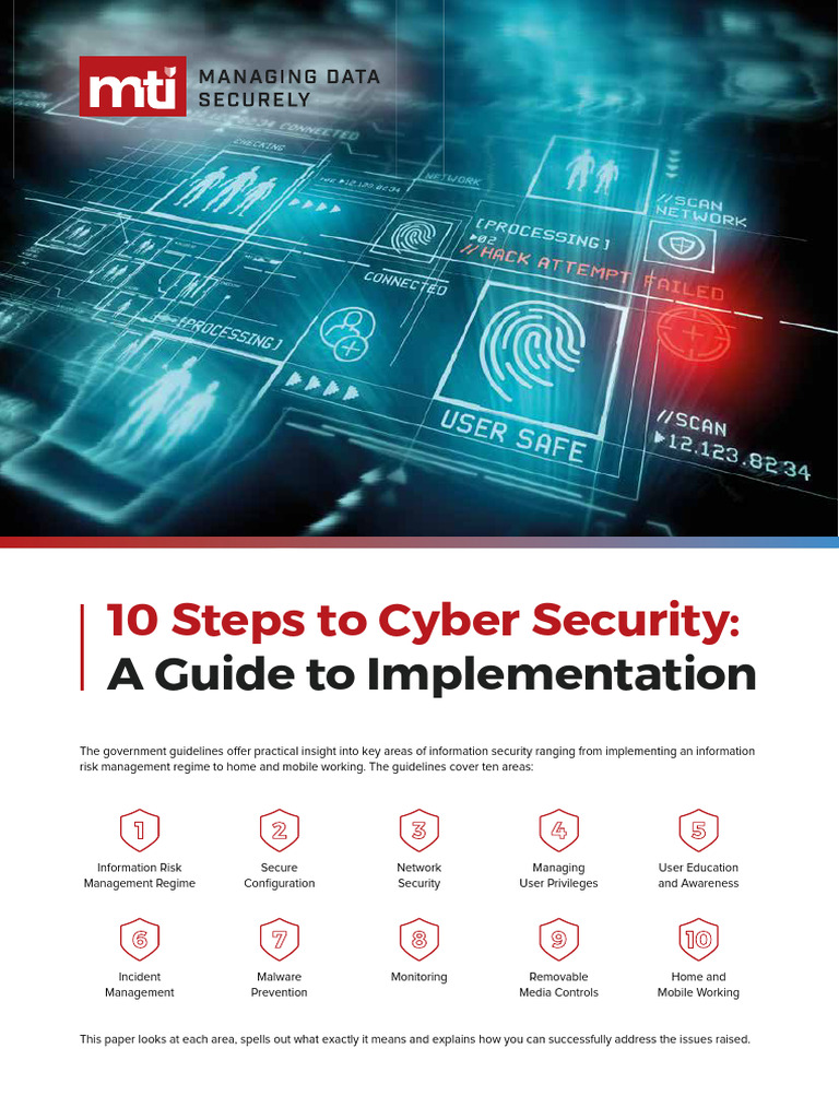 MTI 10-Steps To Cyber Security Guide | PDF | Security | Computer Security