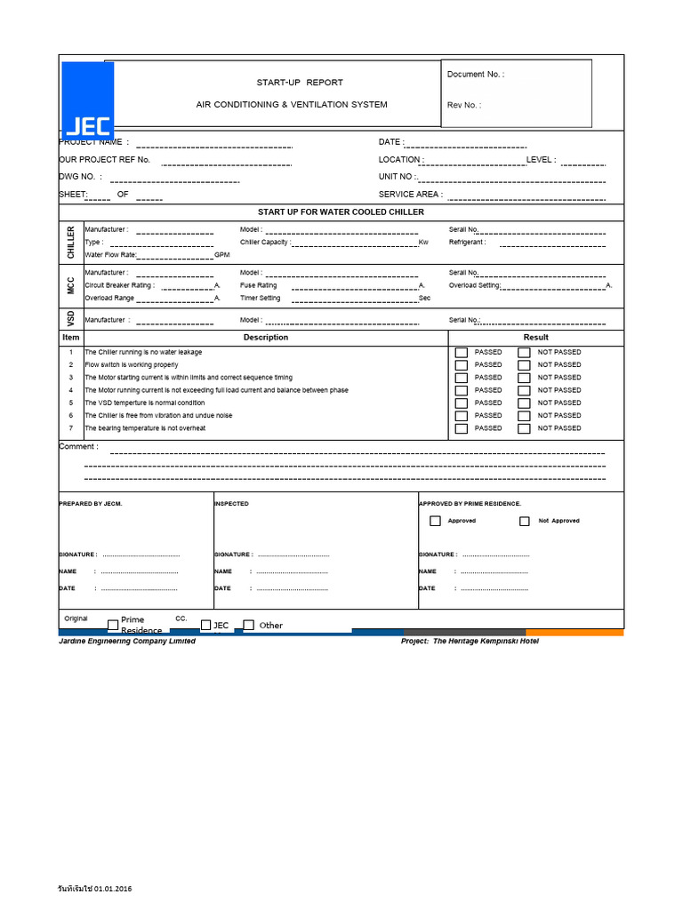 8.FM-JEC - Cooled Water Chiller | PDF | Machines | Manufactured Goods