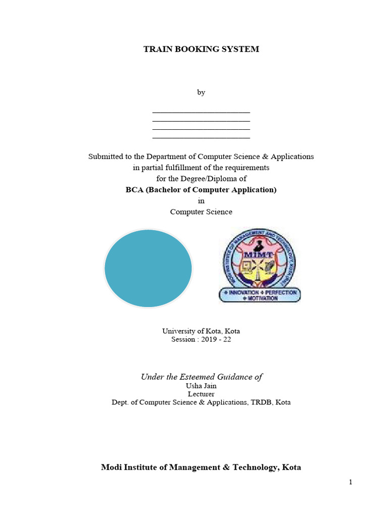 Train Booking SYSTEM | PDF | Databases | Operating System