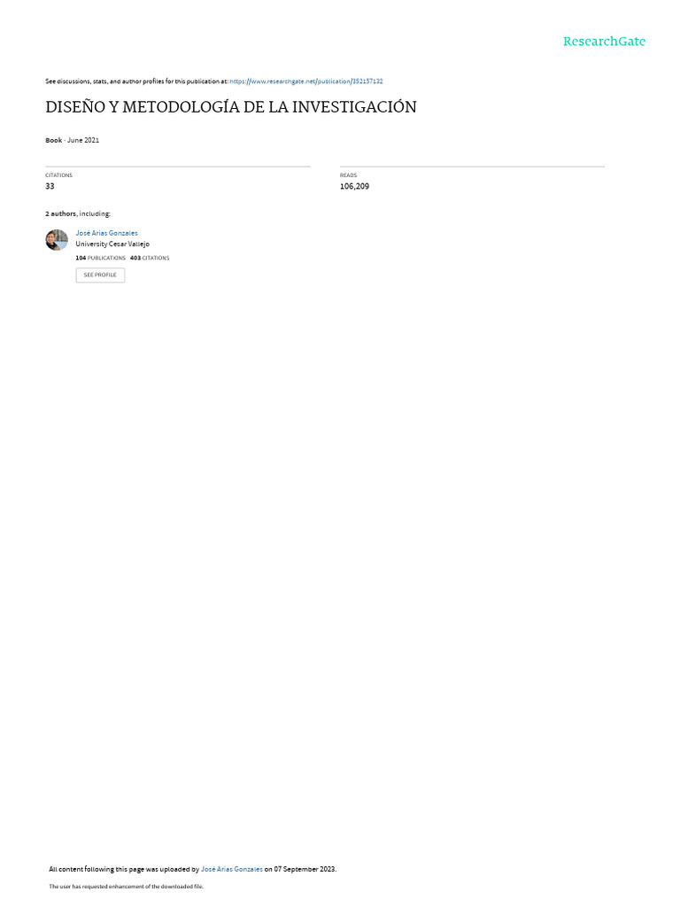 Arias-Covinos-Diseo y Metodologia de La Investigacion | PDF | Método ...