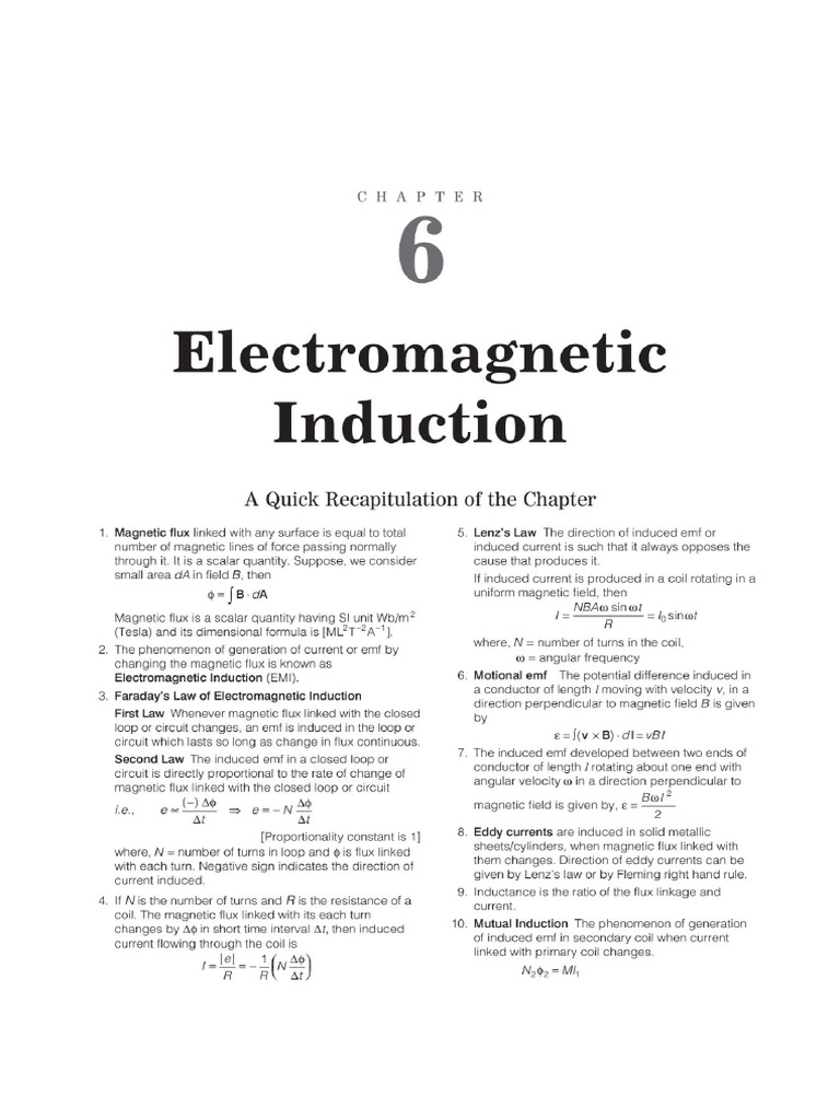 Electromagnetic Induction | PDF