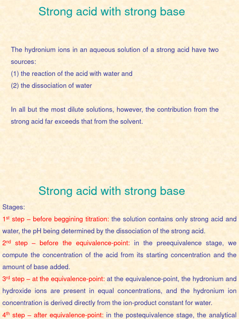 Class 3 Neutralization Titration | PDF | Acid | Ph