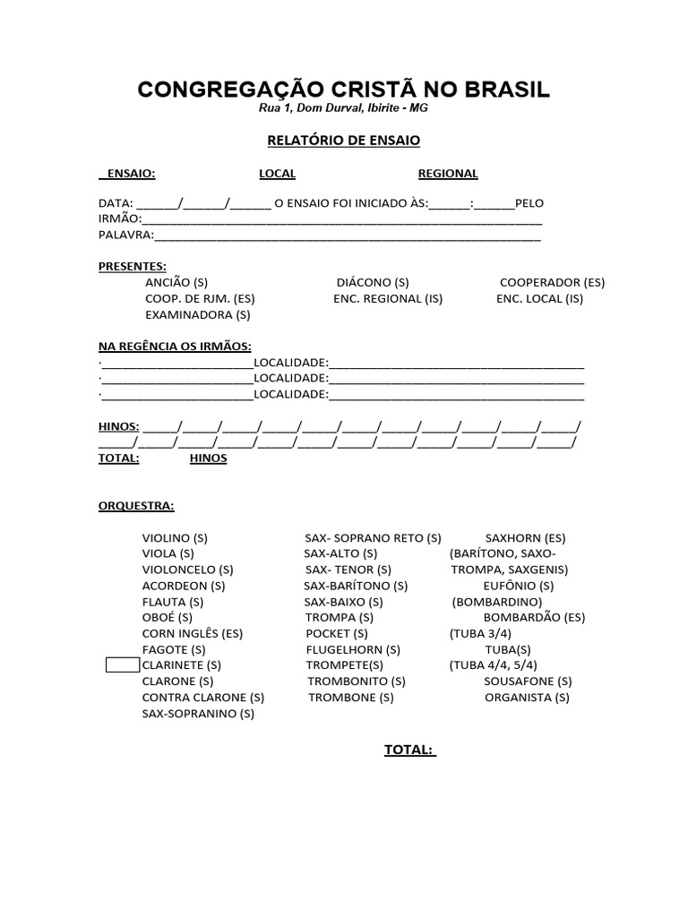 Relatório de Ensaios CCB | PDF