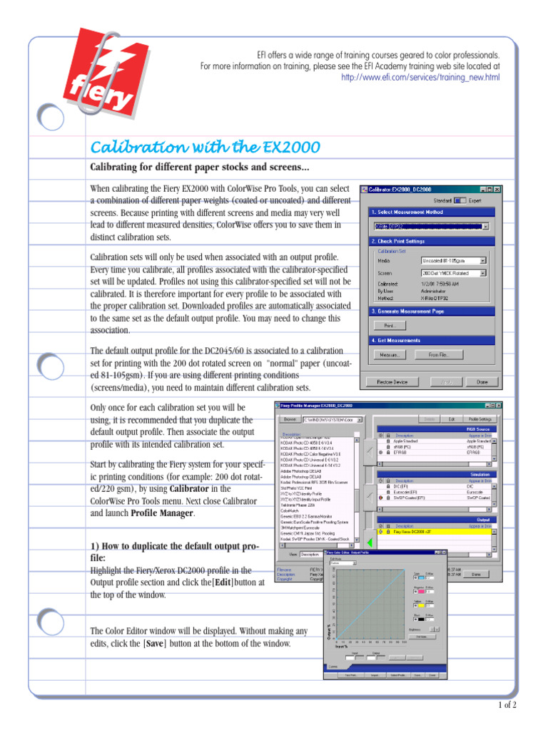 EX2000 Cal Set | PDF
