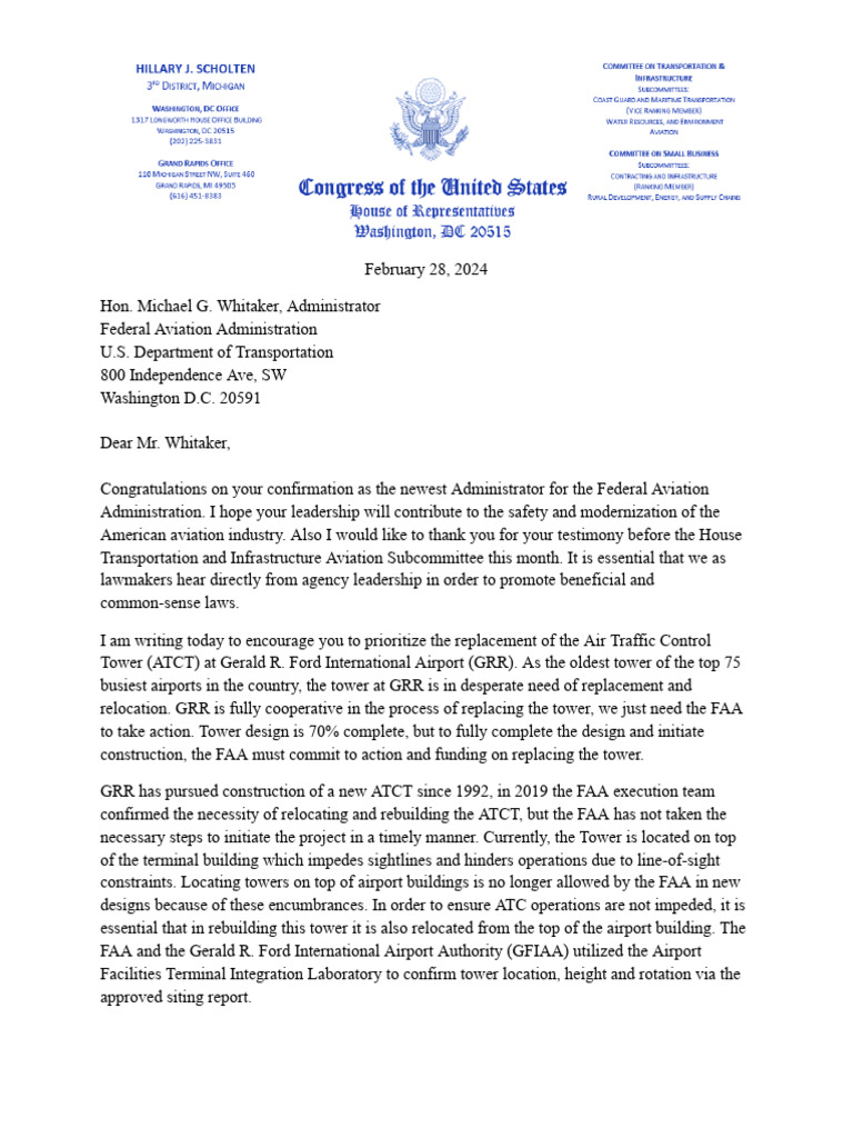 GRR ATCT Replacement Letter | Download Free PDF | Air Traffic Control ...