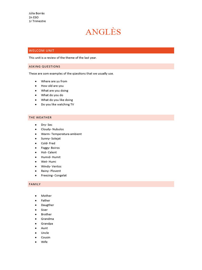 Anglès | PDF | Estudios de idiomas extranjeros | Arte