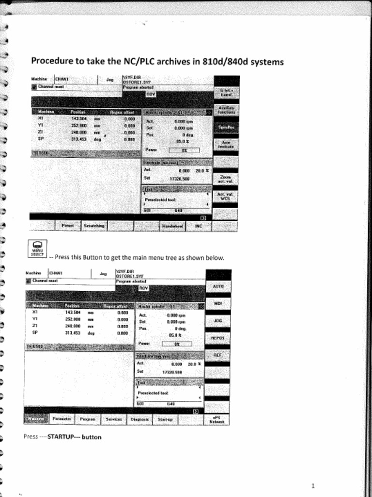 NC PLC Data Backup Reload | PDF