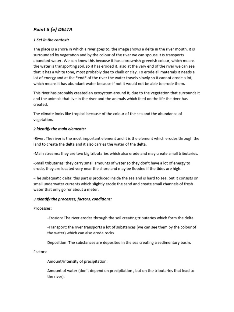 Delta Geology | PDF | River | River Delta