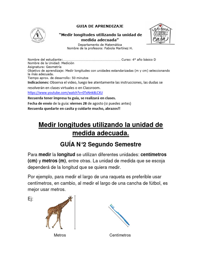 Medir Longitudes: Guía Práctica | PDF | Longitud | Metrología