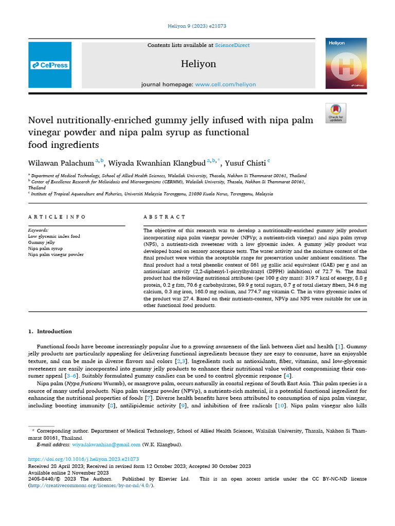 Goma Con Nipa Palm | PDF | Vinegar | Gelatin