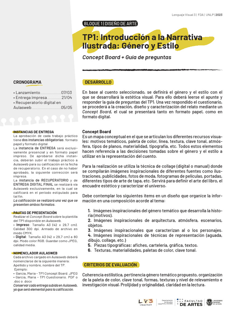 TP1 - 2023 Concept Board | PDF | Diseño