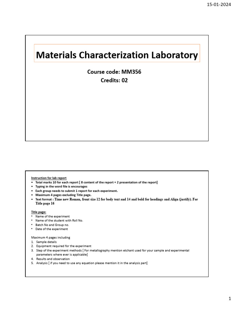 SEM Image Analysis Lab Report | PDF | Differential Scanning Calorimetry ...