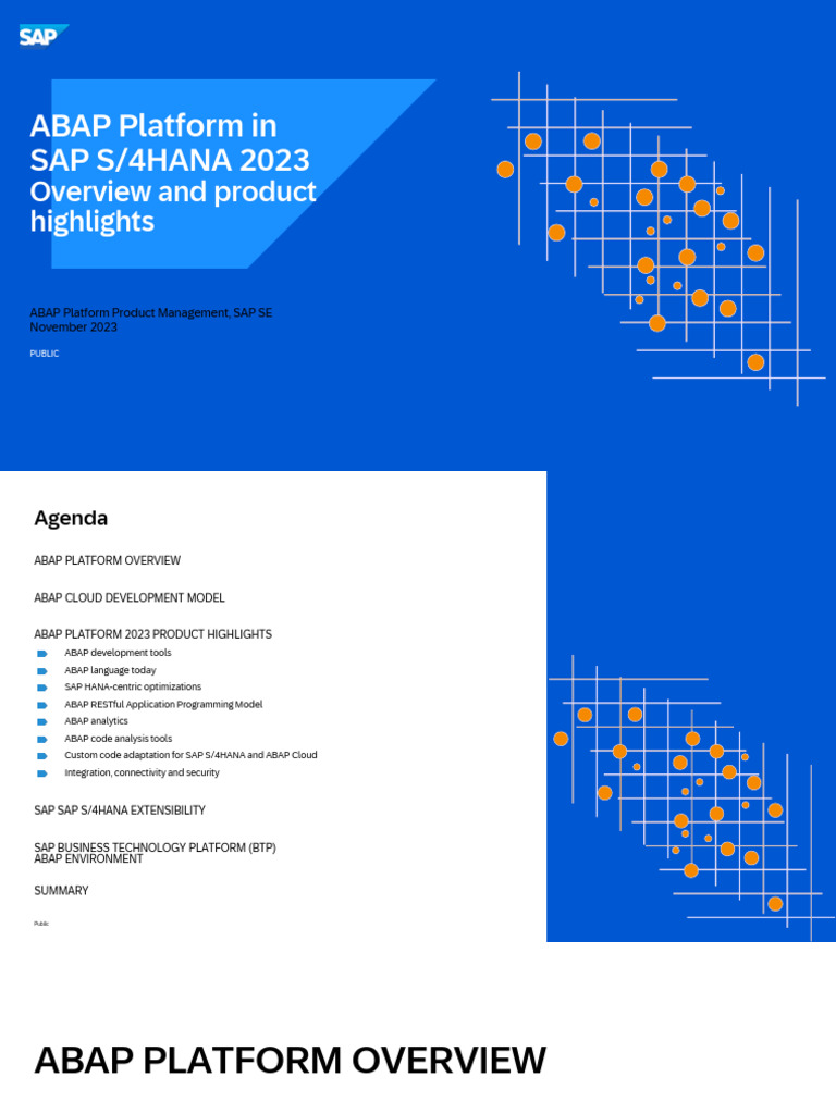 Abap Platform In Sap 2023 Pdf Databases Software 