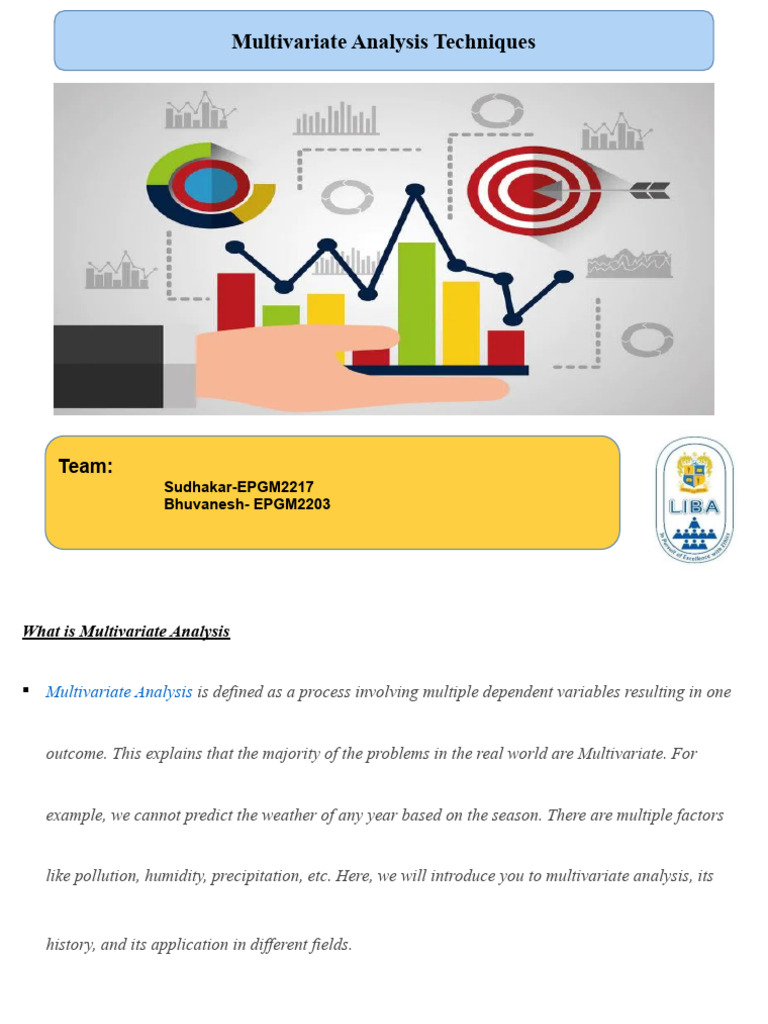 Research Methodology Multi Variate Analysis 13 10 23 Pdf Factor
