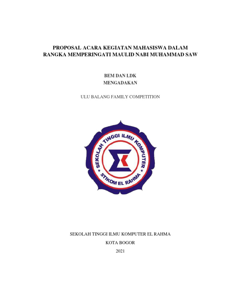 Proposal Kegiatan | PDF | Perjalanan