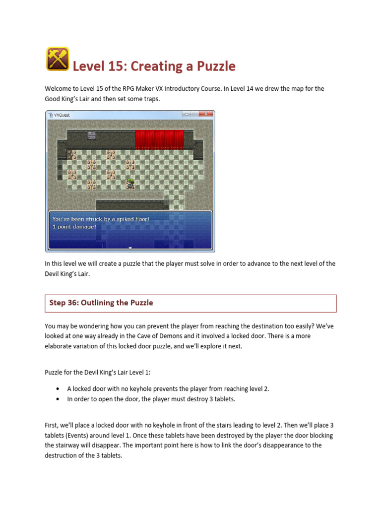 RPGVX Tutorial Level 15 | PDF | Computing | Software