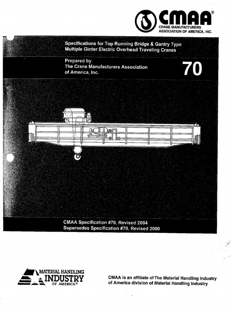 CMAA Spec 70 | PDF