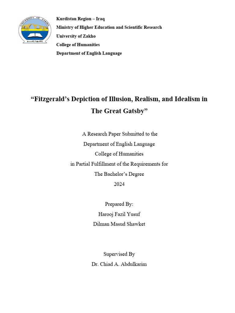 Research Paper D&H 2 | Download Free PDF | The Great Gatsby | F. Scott ...