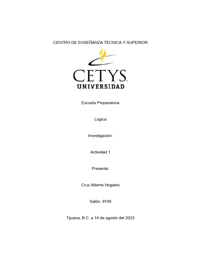 Cetys | PDF | Pensamiento | Concepto