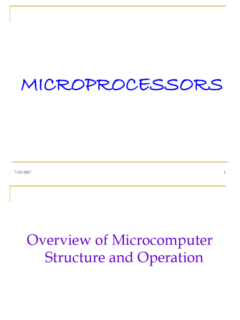 Microprocessors Pdf Computer Data Storage Input Output