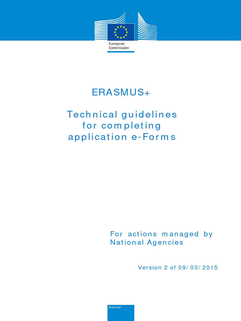 Erasmus Technical Guidelines Vol 2 | PDF | Vocational Education | Microsoft Windows