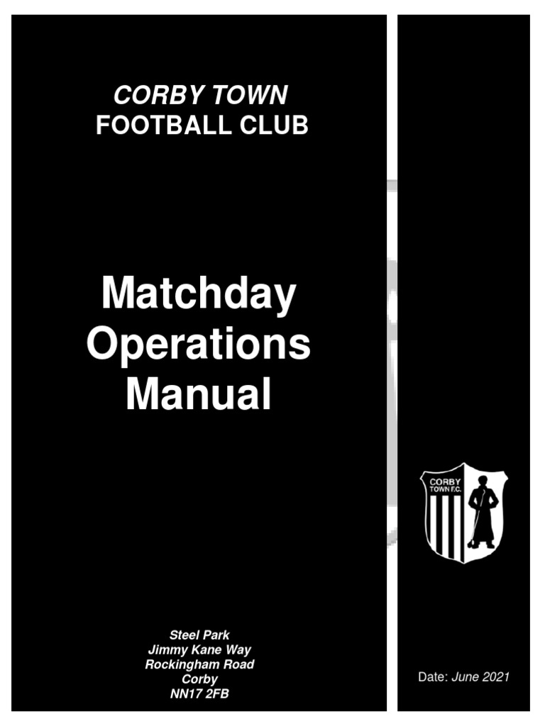 clubs-3385-bBMieJ9wTMaAz5eTK4EN - Matchday Operations Manual 2021 | PDF