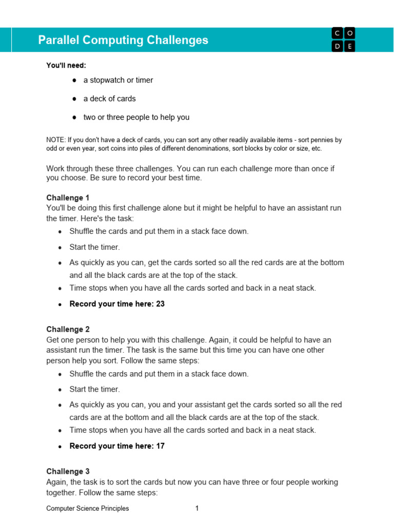 9.4 ParallelComputingChallenges | PDF | Computer Science | Computing