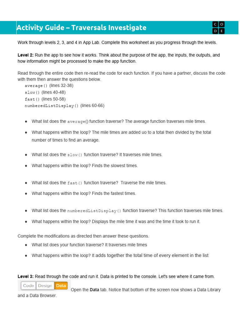 8.1 - TraversalsInvestigate | PDF | Computer Engineering | Software Engineering