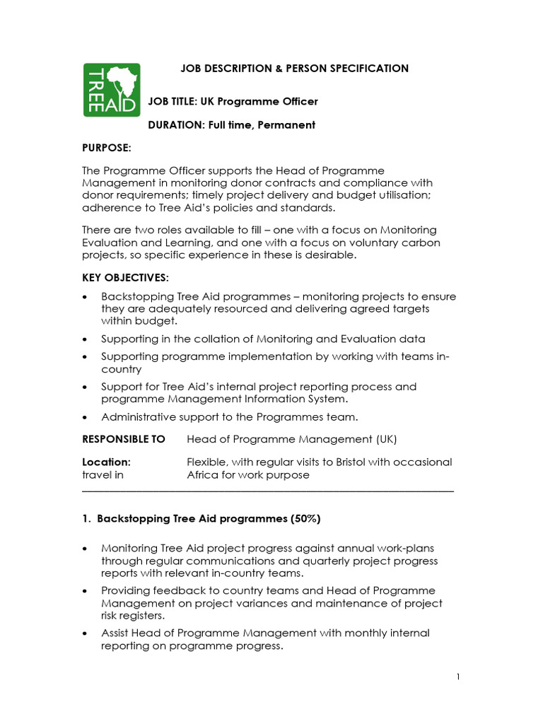 Ta Uk Programme Officer March | PDF | Regulatory Compliance | Business