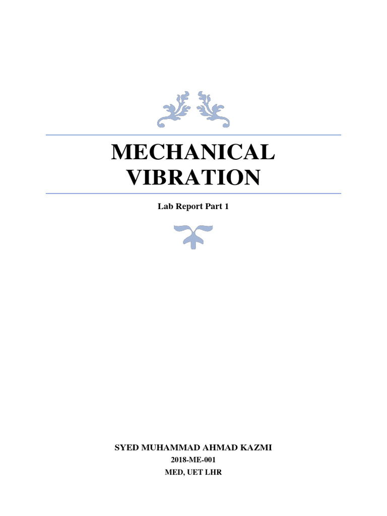 MV Lab Report Sample Report 1 | PDF