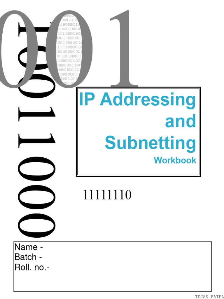 Ip Addressing And Subnetting Workshop 2 Pdf Network Protocols
