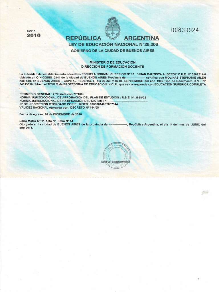 Titulo Nivel Inicial | PDF