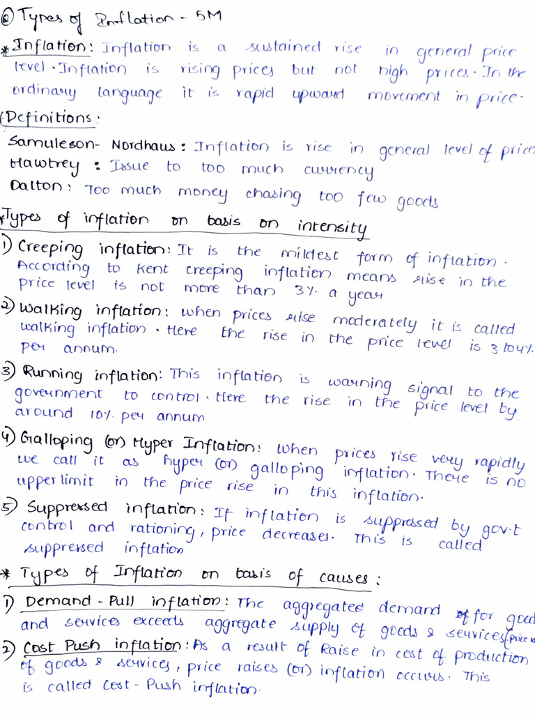 Types of Inflation | PDF