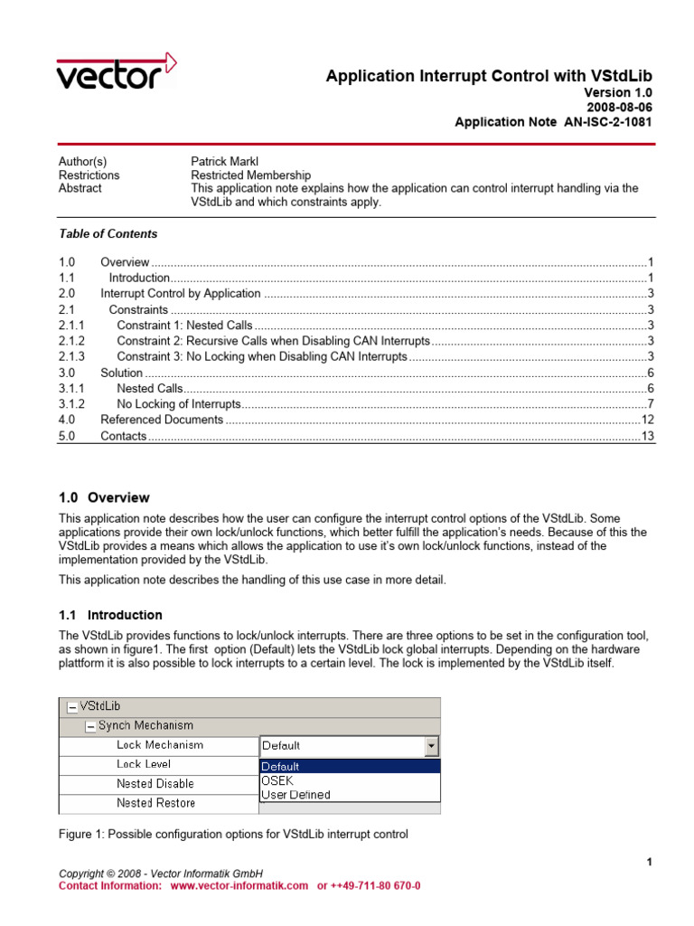 AN-ISC-2-1081 Interrupt Control VStdLib | PDF | Callback (Computer Programming) | Computer ...