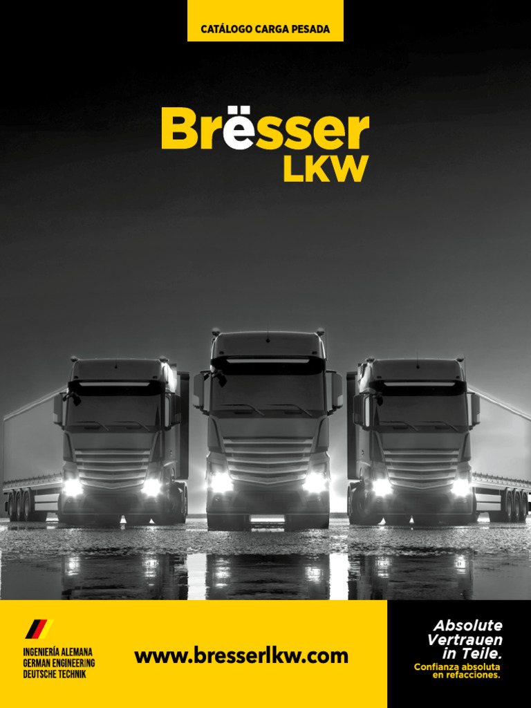 Catálogo Carga Pesada BRESSER LKW Noviembre 2023 | PDF | Combustible diesel | Motor de ...