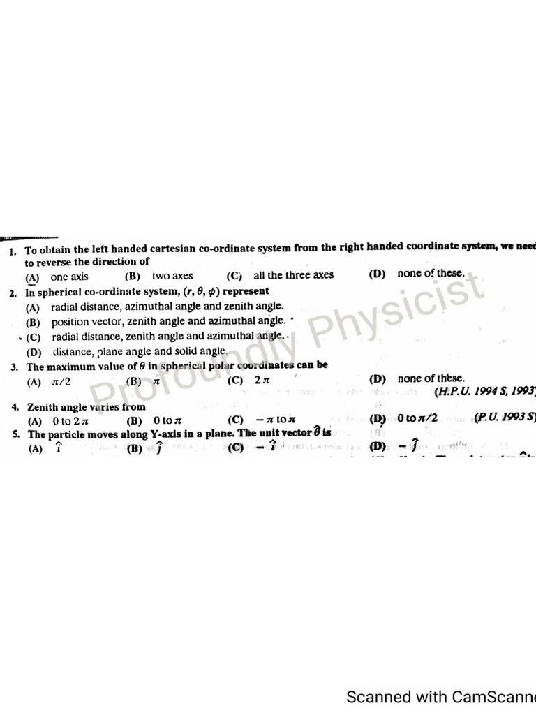 MCQs On Classical Mechanics | PDF