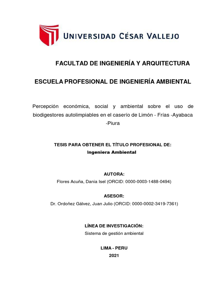 Biodigestor Wilmer 2 | PDF | Saneamiento | Tratamiento de aguas residuales