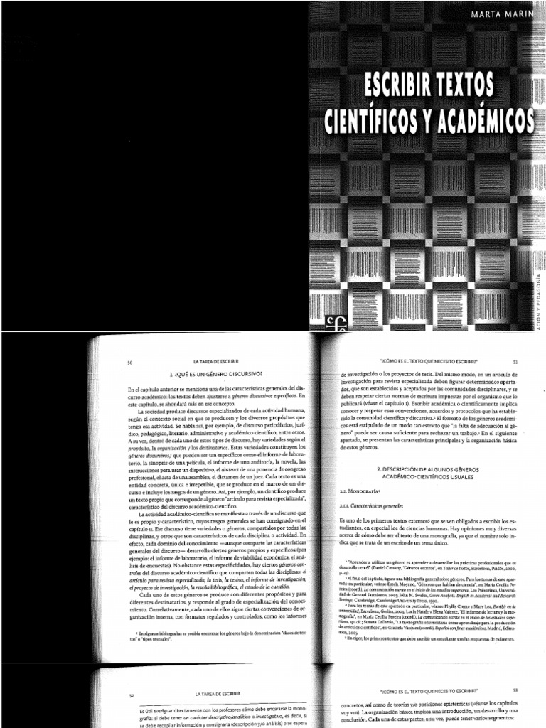 Marin - Escribir Textos Cientificos | PDF