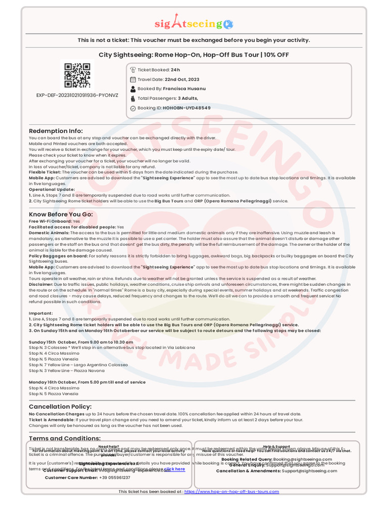 Booking Voucher | PDF